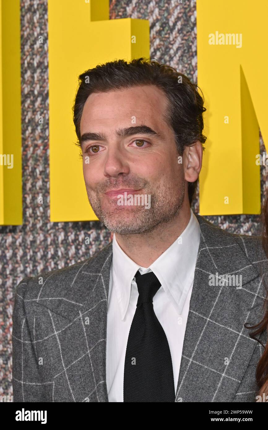 London, UK. 5th Mar, 2024. Daniel Ings at The Gentlemen UK Series Global Premiere, Theatre Royal ...