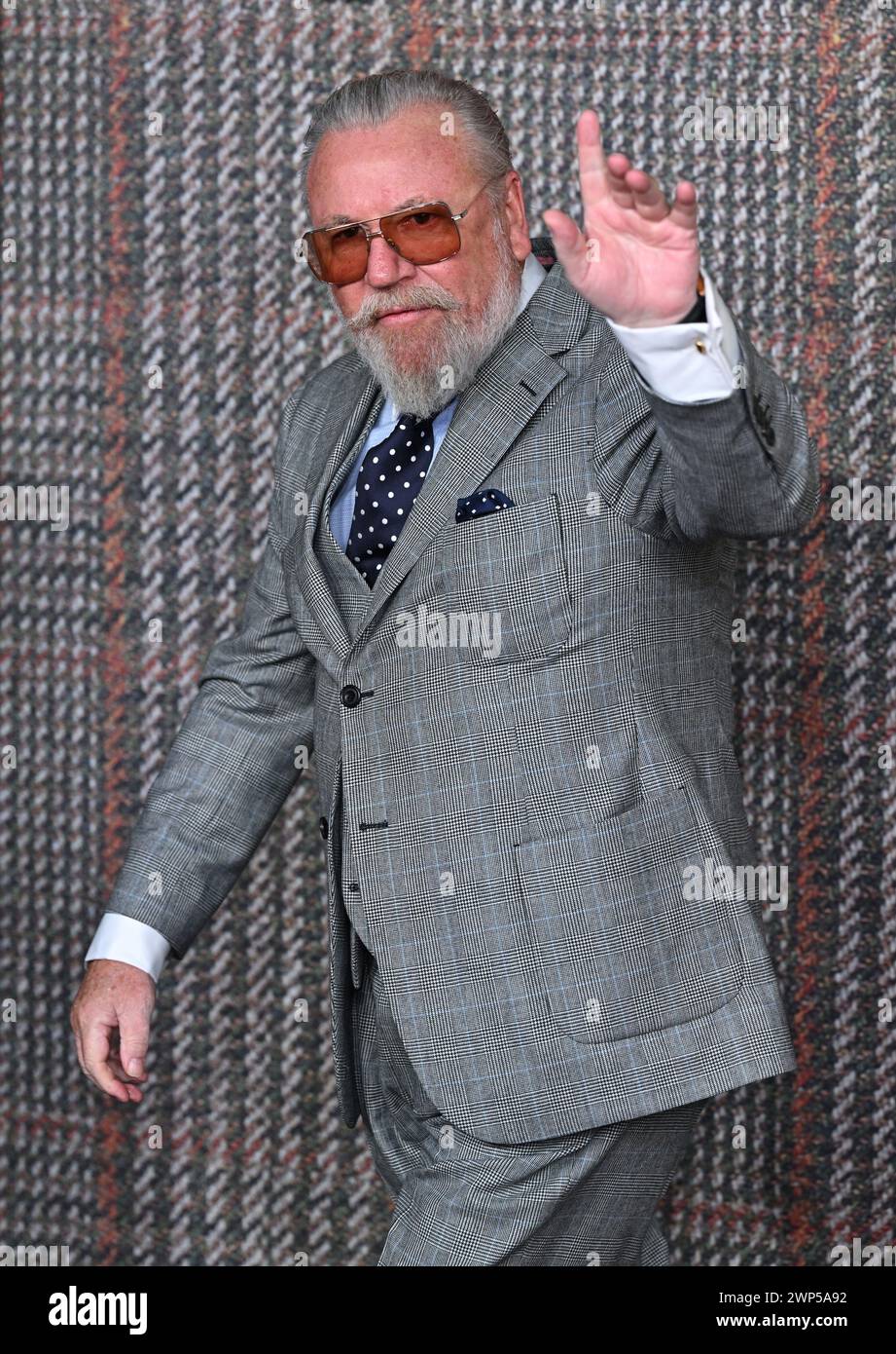 London, UK. March 5th, 2024. Ray Winstone arriving at The Gentlemen UK ...