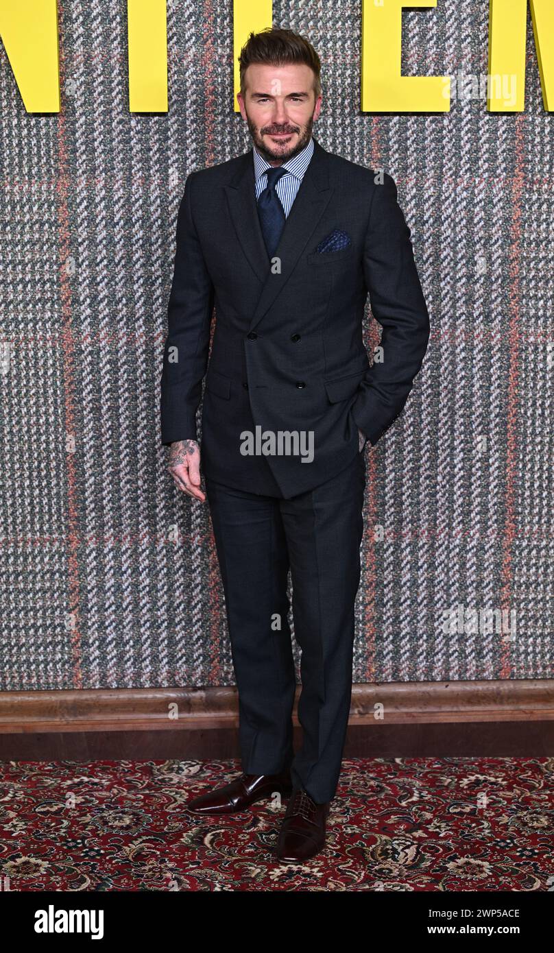 London, UK. March 5th, 2024. David Beckham arriving at The Gentlemen UK Series Global Premiere ...