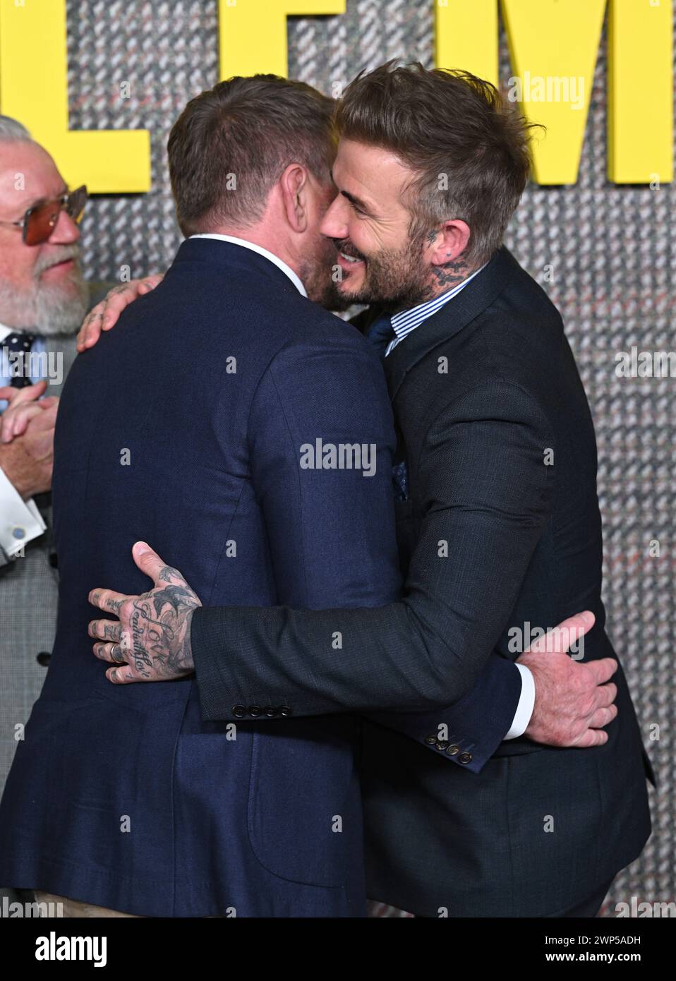 London, UK. March 5th, 2024. Guy Ritchie and David Beckham arriving at ...