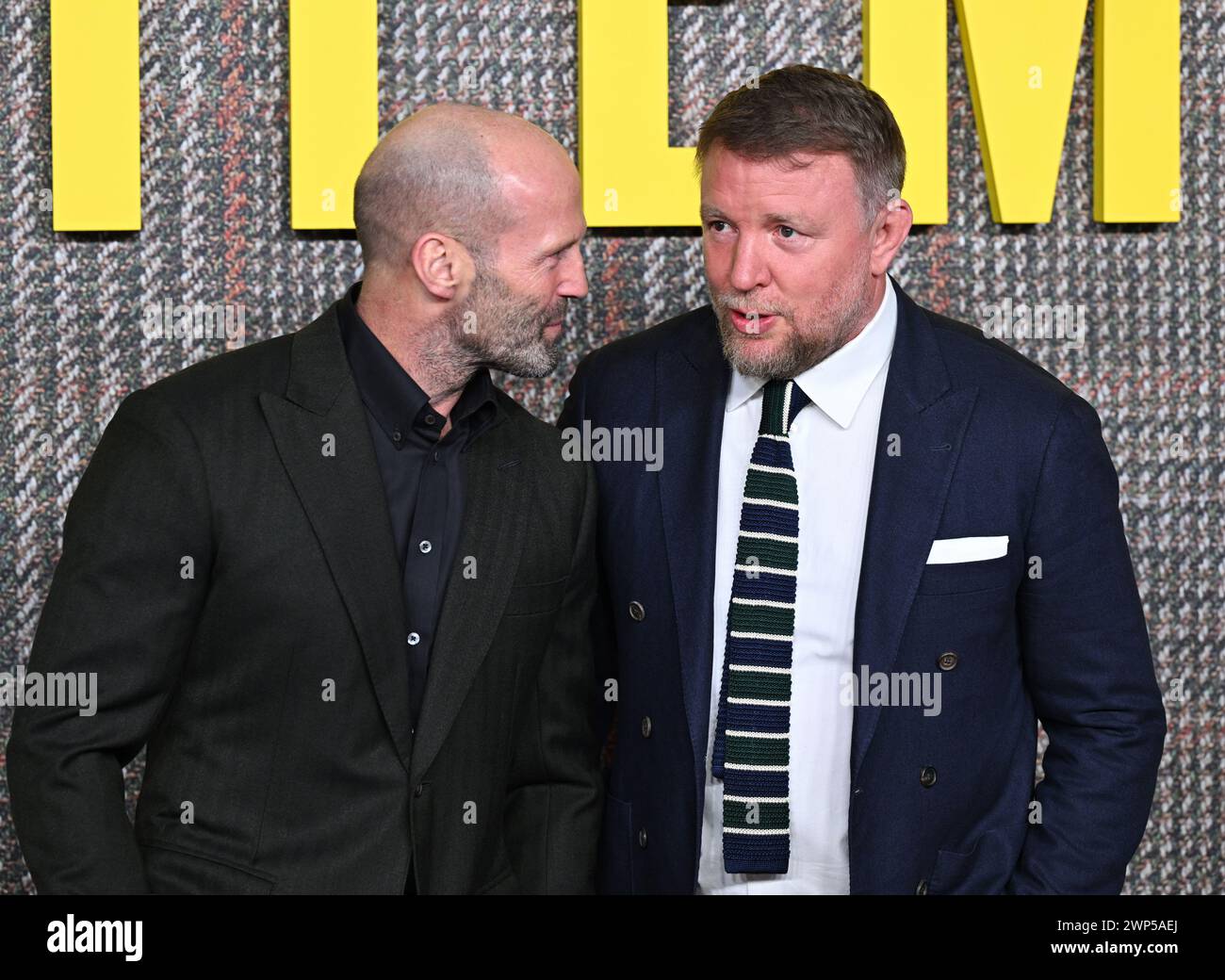 London, UK. March 5th, 2024. Jason Statham and Guy Ritchie arriving at ...