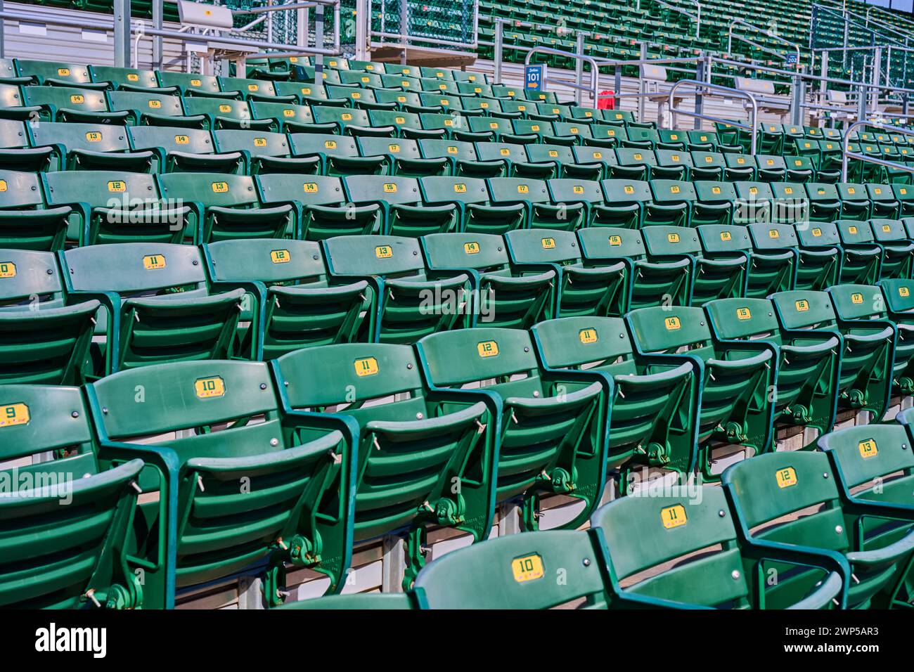 Empty sports stadium - small town America, a metaphor Stock Photo - Alamy