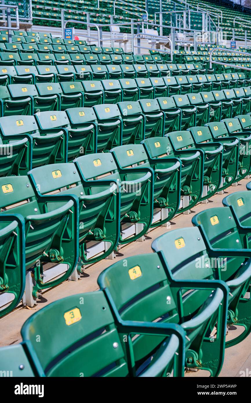 American baseball stadium - empty Stock Photo - Alamy