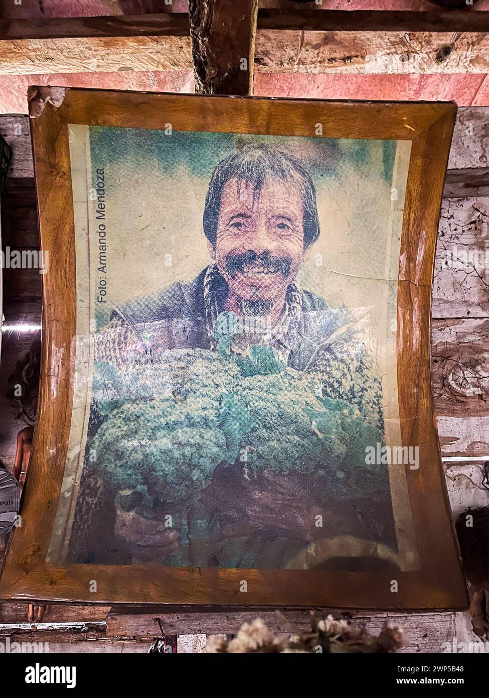 Mexico City, Mexico - October 14, 2023. Portrait of Don Julian Santana ...