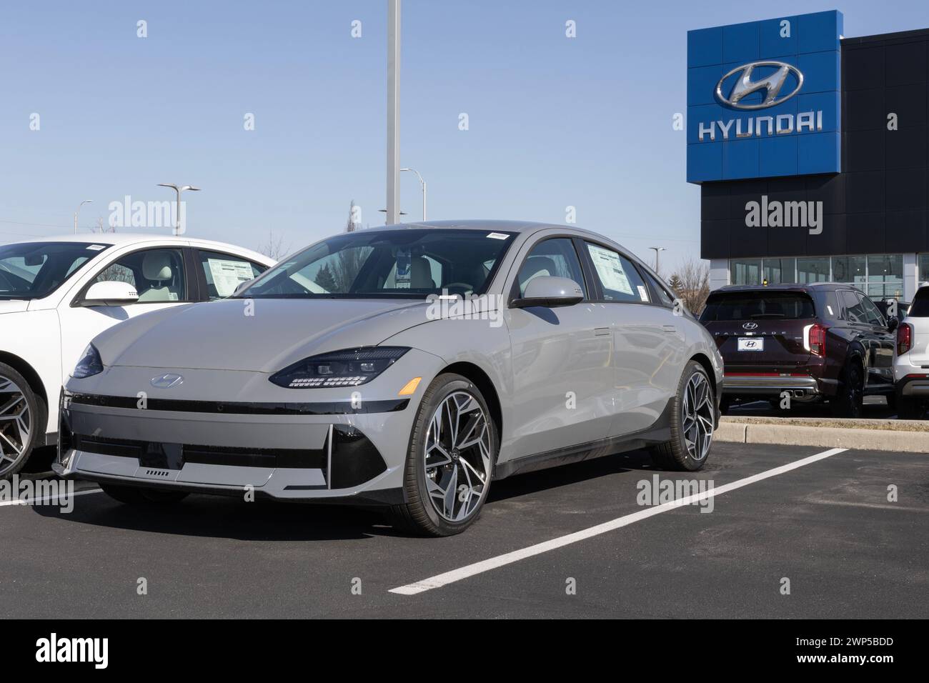 Noblesville - February 3, 2024: Hyundai IONIQ 6 SEL Electric Vehicle EV ...