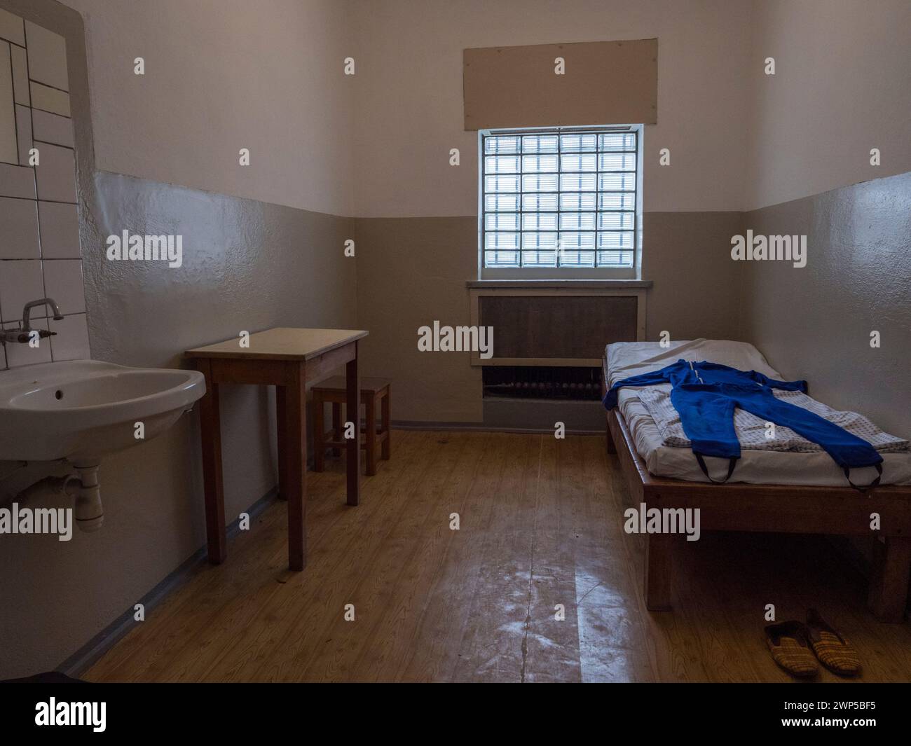 Inside a typical prison cell in the former Cold War Stasi prison ... Inside a typical prison cell in the former Cold War Stasi prison ...