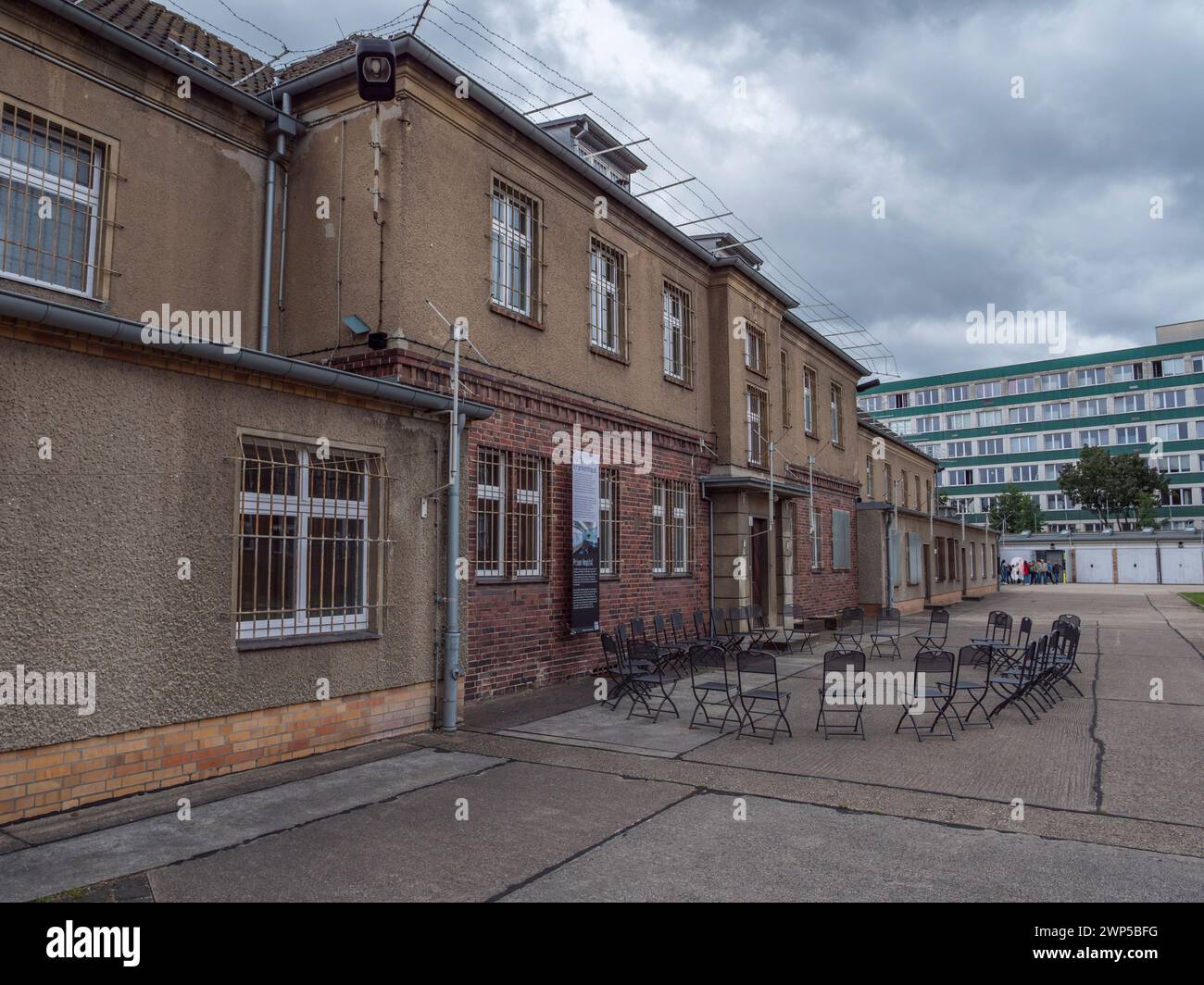 Exterior view of the Prison Hospital block in the former Cold War Stasi ...