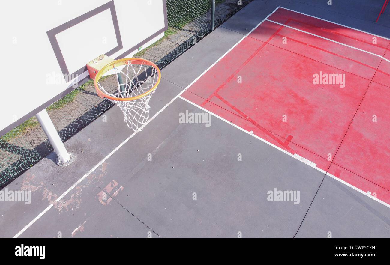 Basketball court aerial hi-res stock photography and images - Alamy