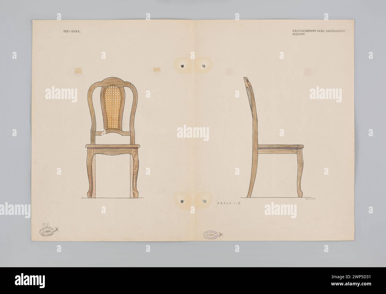 Chair from the first half of the 19th century documented by Mariusz ...