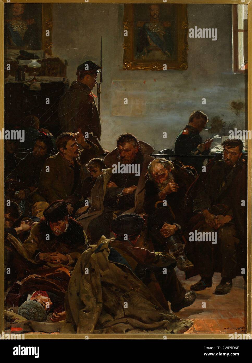 Painting by Jacek Malczewski, 1890, depicting the Siberian stage with ...