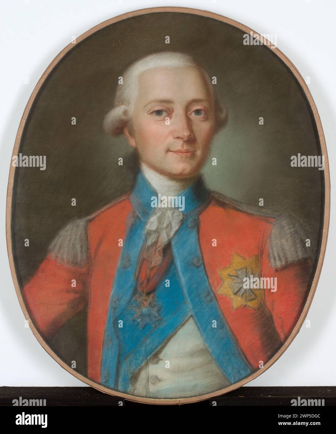 Portrait of Seweryn Rzewuski (1743-1811) in uniform of the Pedestrian ...