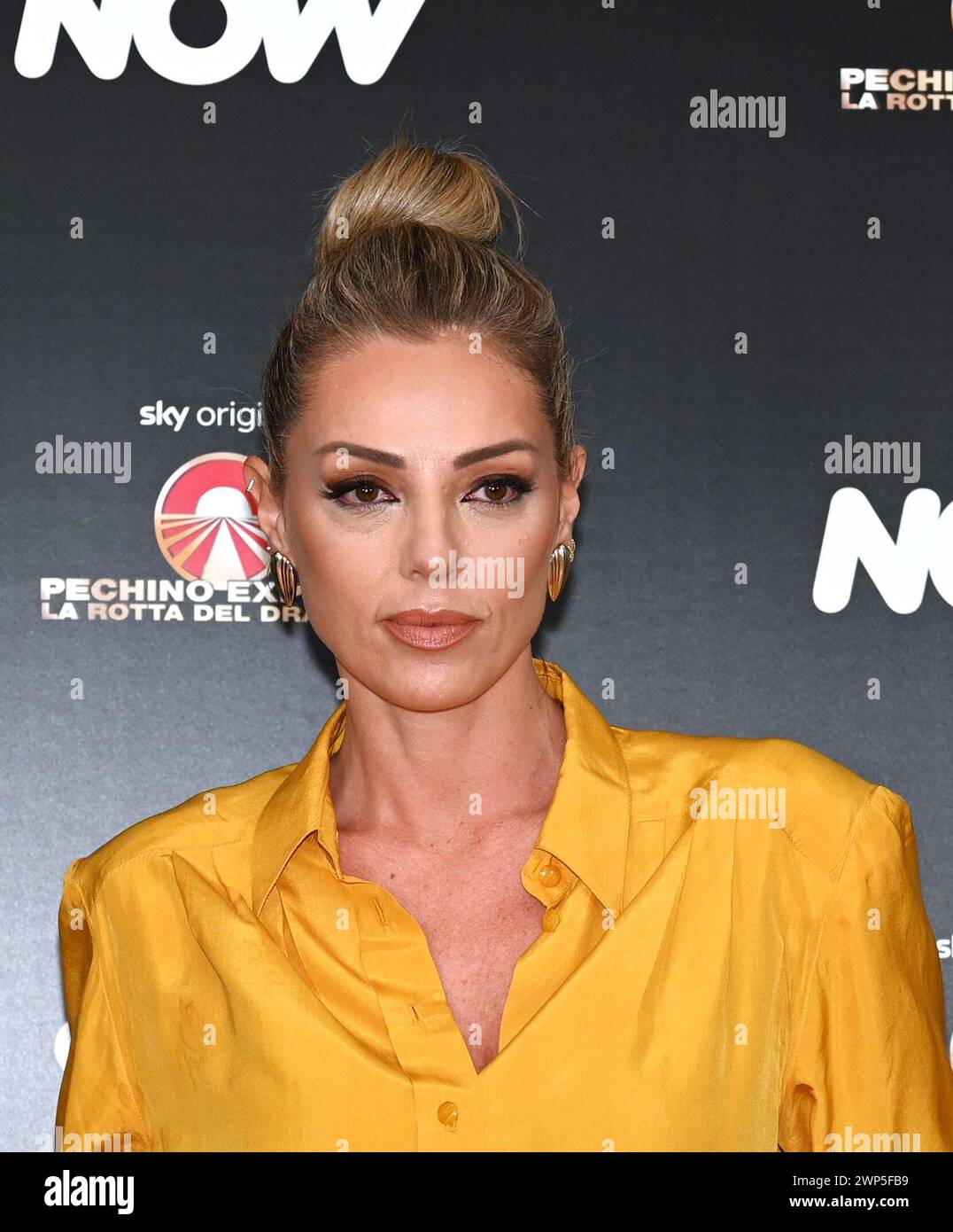 Milan, Italy PECHINO EXPRESS 2024 edition photocall Host Costantino ...