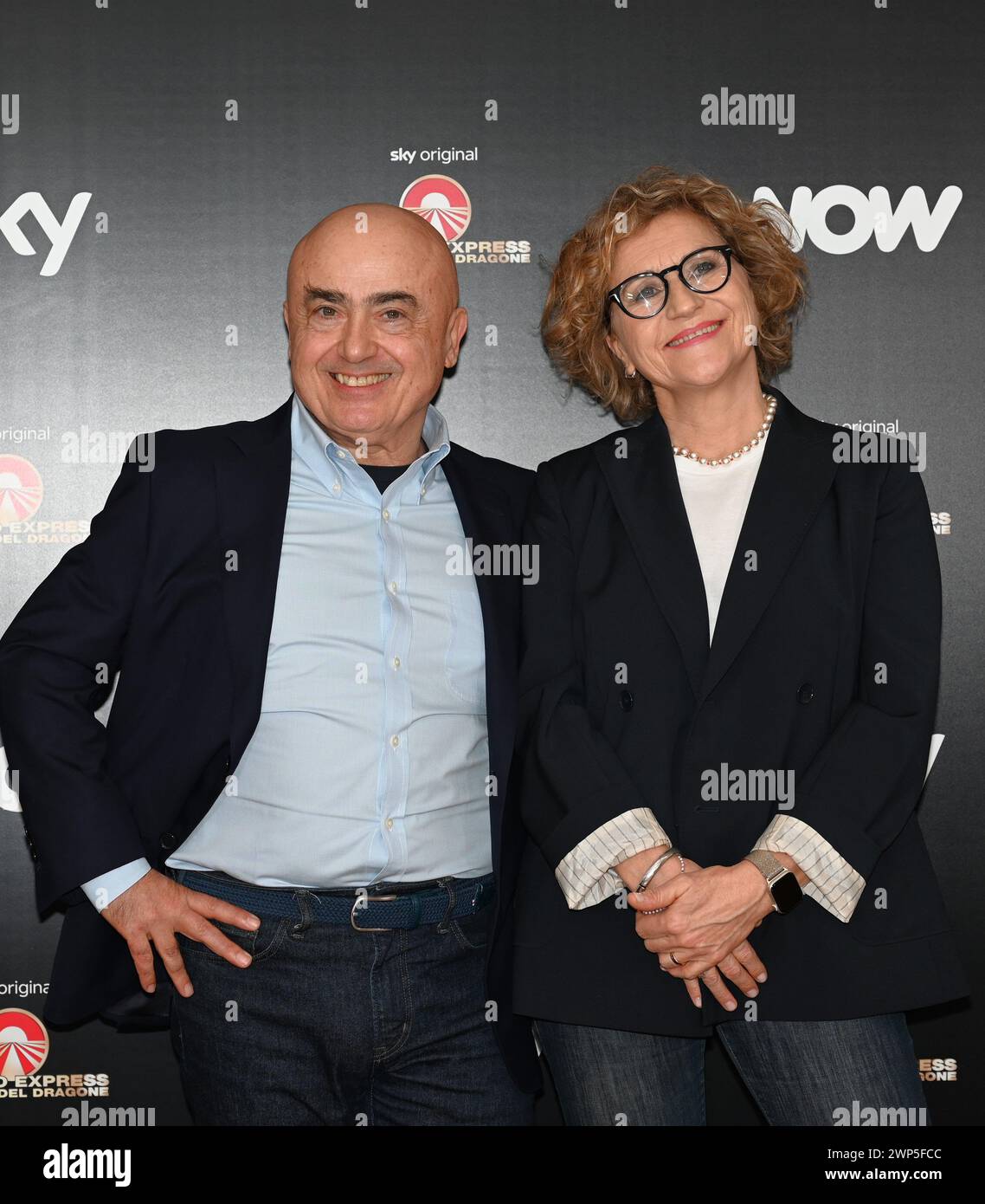 Milan, Italy PECHINO EXPRESS 2024 edition photocall Host Costantino ...