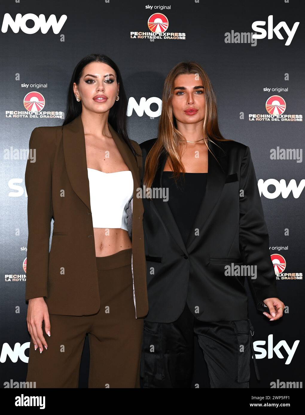 Milan, Italy PECHINO EXPRESS 2024 edition photocall Host Costantino ...