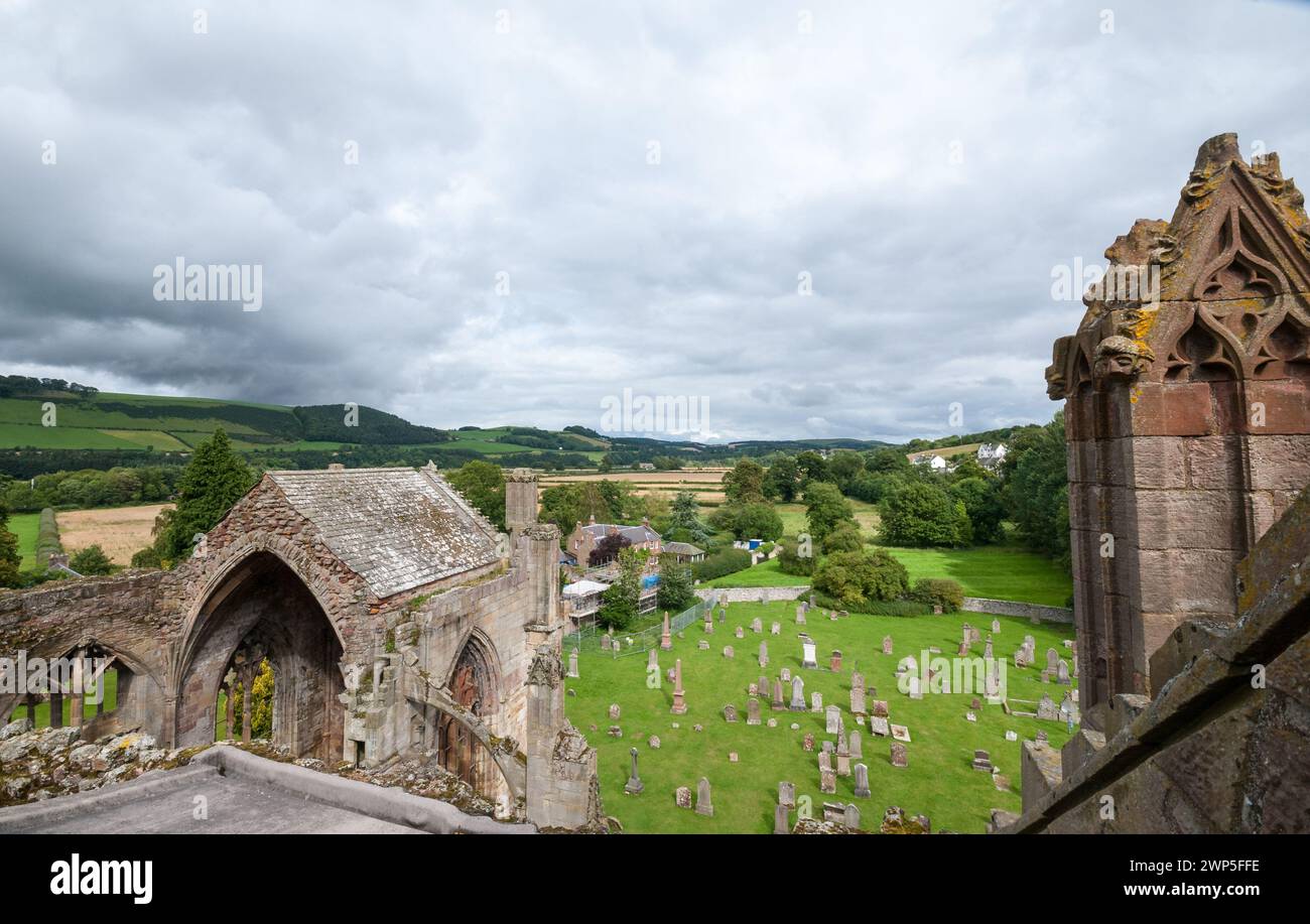 Melrose town scottish borders hi-res stock photography and images - Alamy