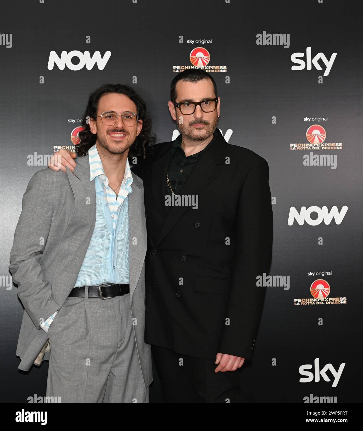 Milan, Italy PECHINO EXPRESS 2024 edition photocall Host Costantino ...