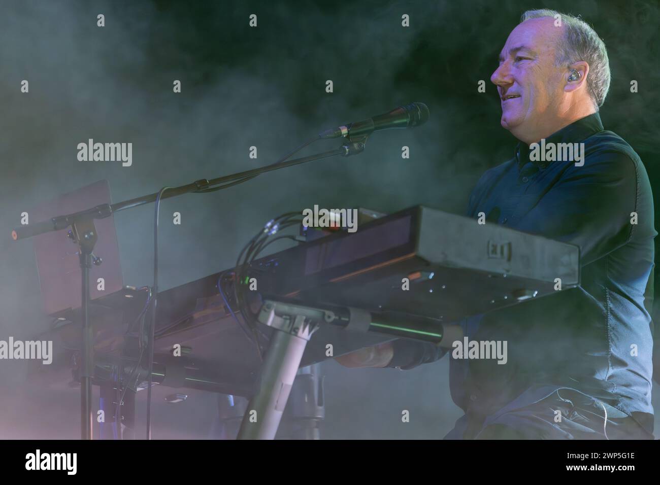 LEEDS, UK. 5th March 2024. OMD, Bauhaus Staircase Tour. Martin Cooper ...