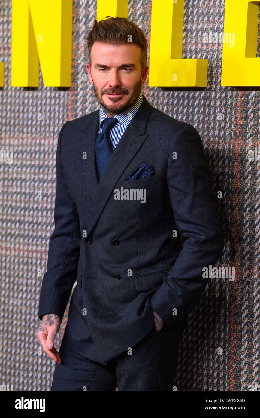 London, UK. 5 March 2024. David Beckham attending the premiere of ...