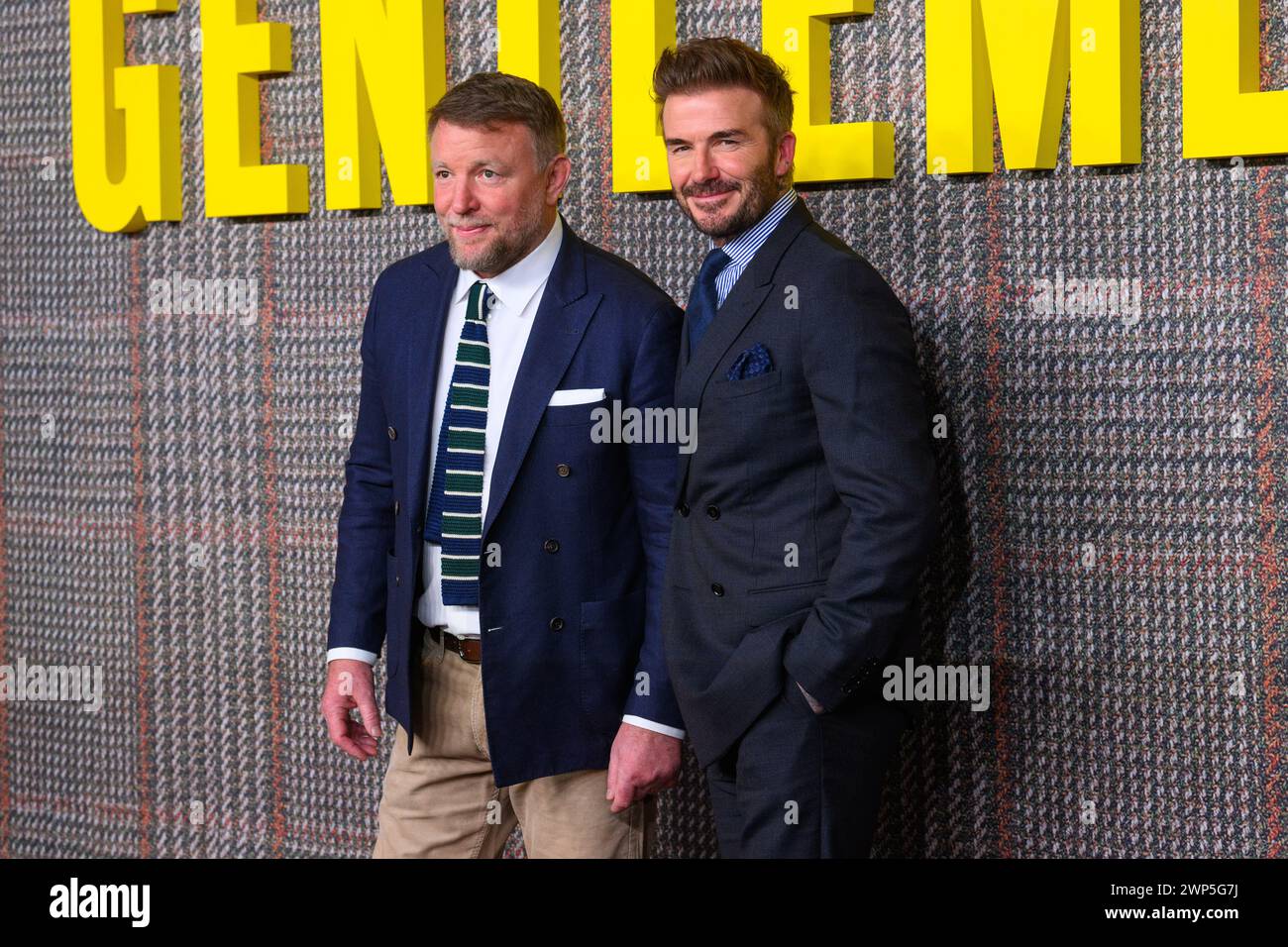 London, UK. 5 March 2024. Guy Ritchie and David Beckham attending the ...