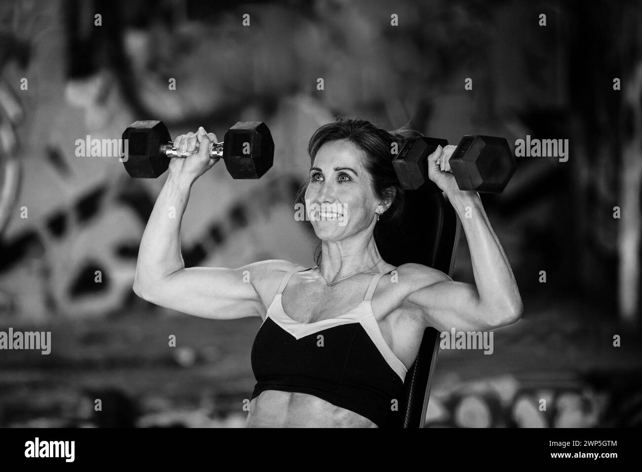 Female athlete working out Stock Photo - Alamy