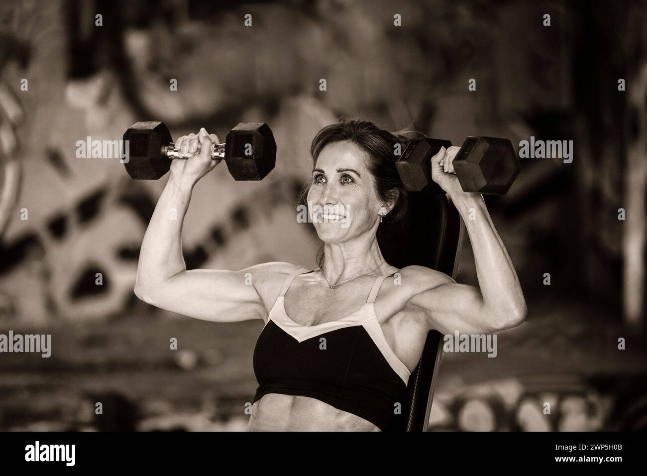 Female athlete working out Stock Photo - Alamy
