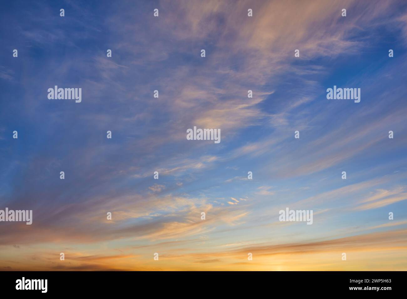 Panorama of daytime sky with clouds. sunset Sky background, daylight ...