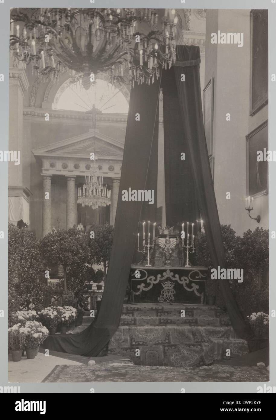 Photograph of the katafalk placed over the royal crypt in Vilnius ...