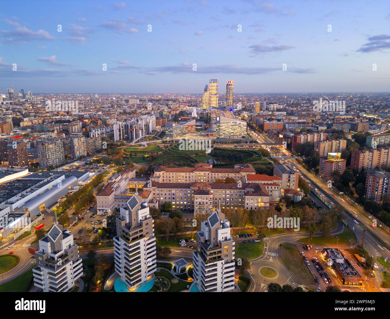 Aerial view milan italy hi-res stock photography and images - Alamy