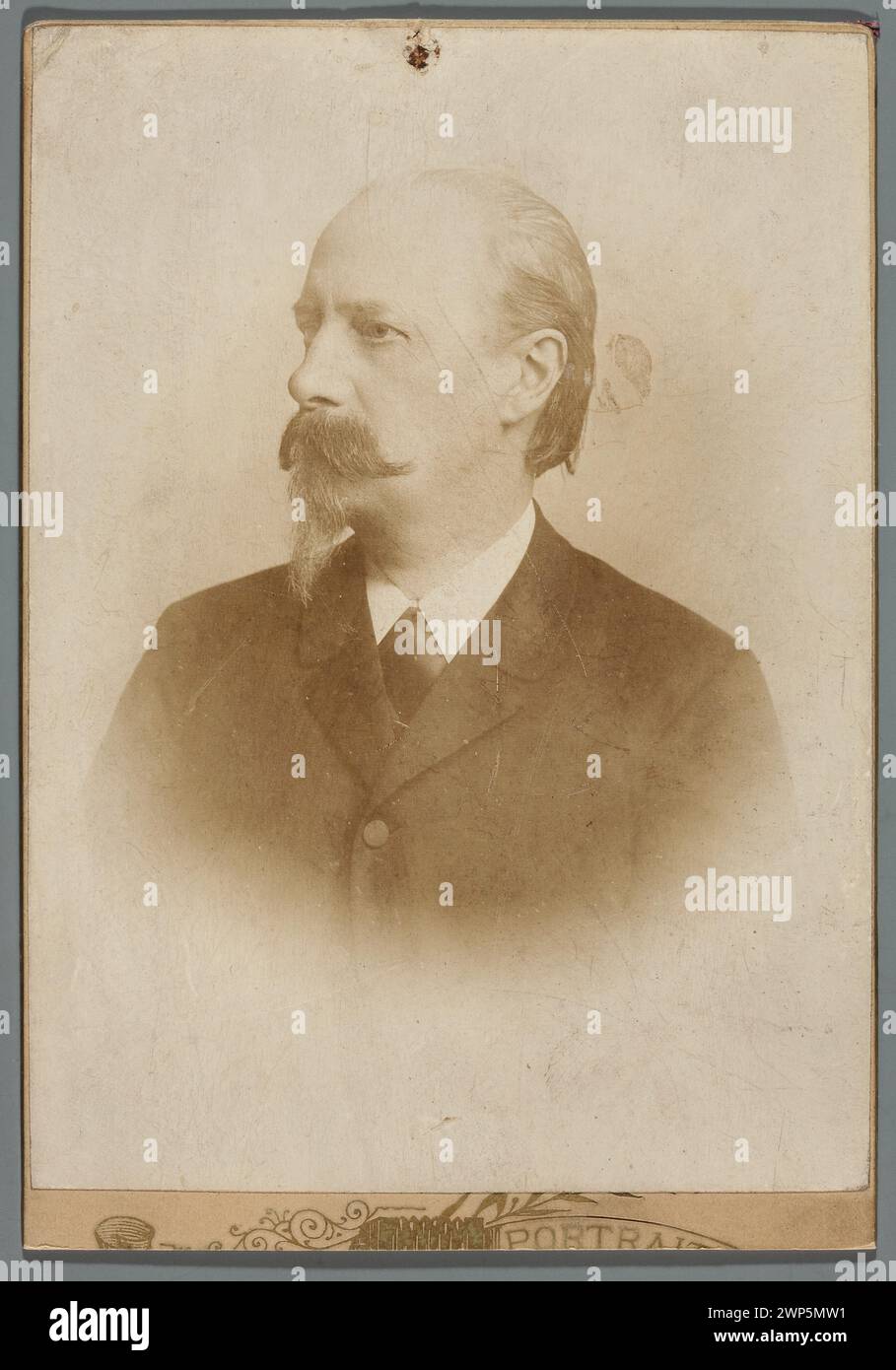 Portrait of my husband with Sam and Bródk (profile bust); around 1890 ...