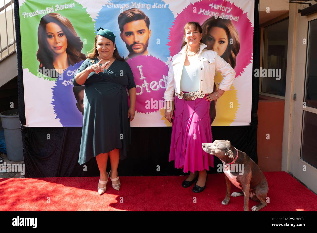 Queen Victoria Ortega, left, and Scottie Jeanette Madden, and her dog ...