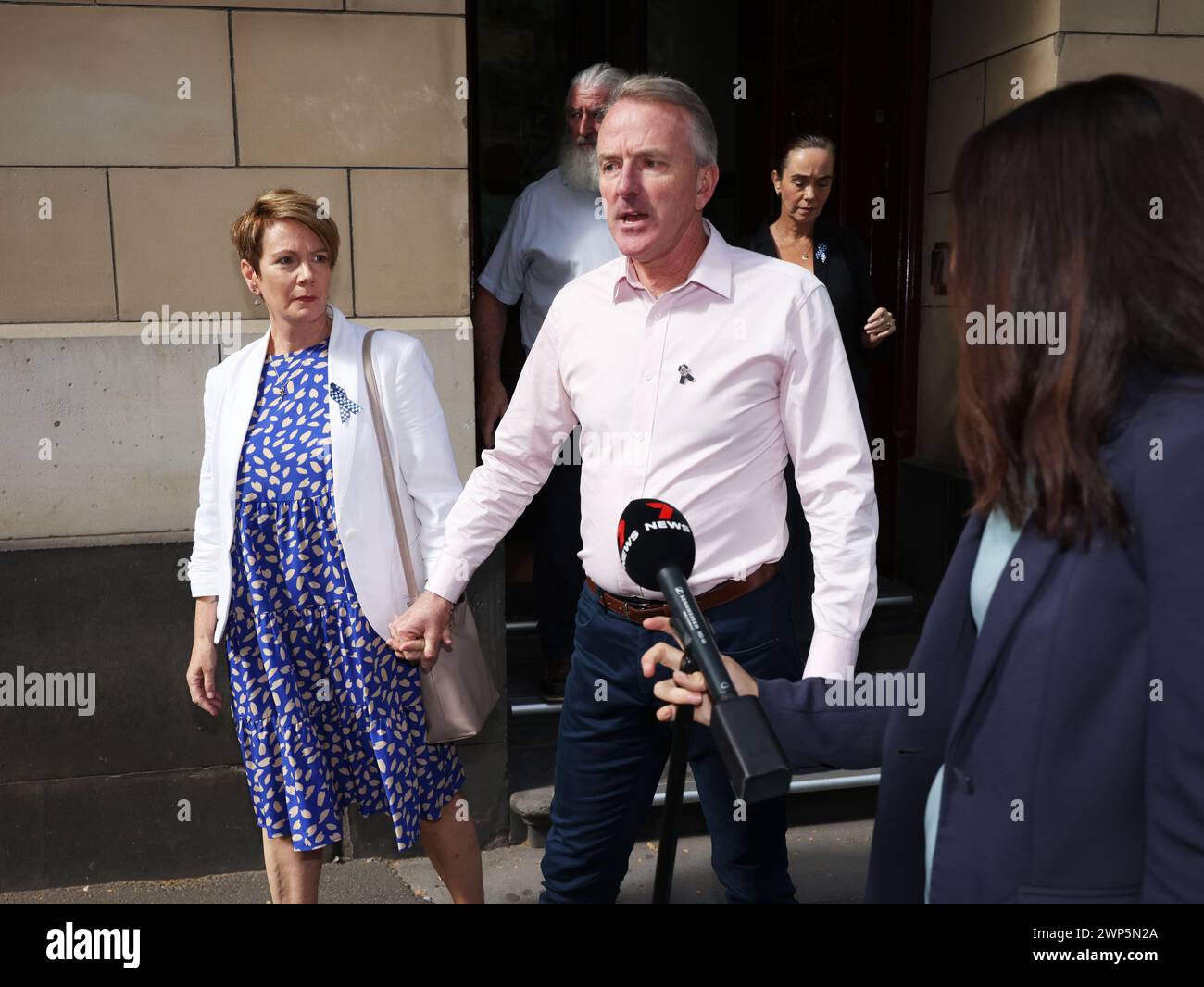 Melbourne, Australia. 06th Mar, 2024. Andrew Prestney and his wife ...
