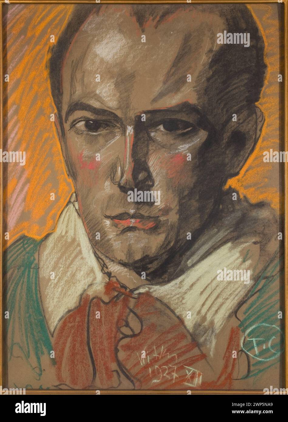 A 1927 portrait by Stanisław Ignacy Witkiewicz (Witkacy) representing ...