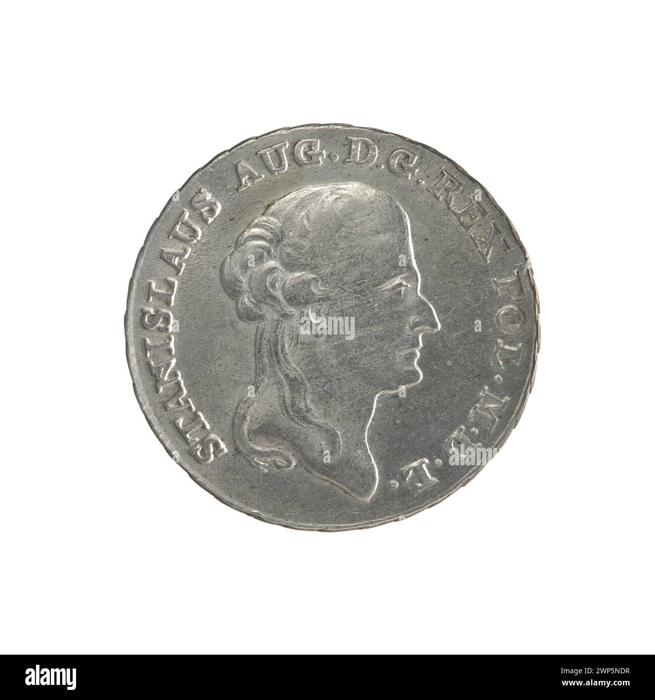 Engraving of the second crowning of King Stanisław August Poniatowski ...