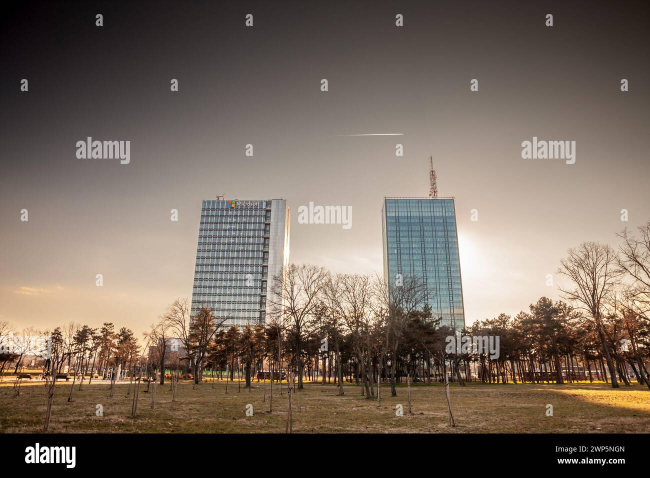 Picture of Usce skyscrapers and shopping mall during a sunny afternoon ...