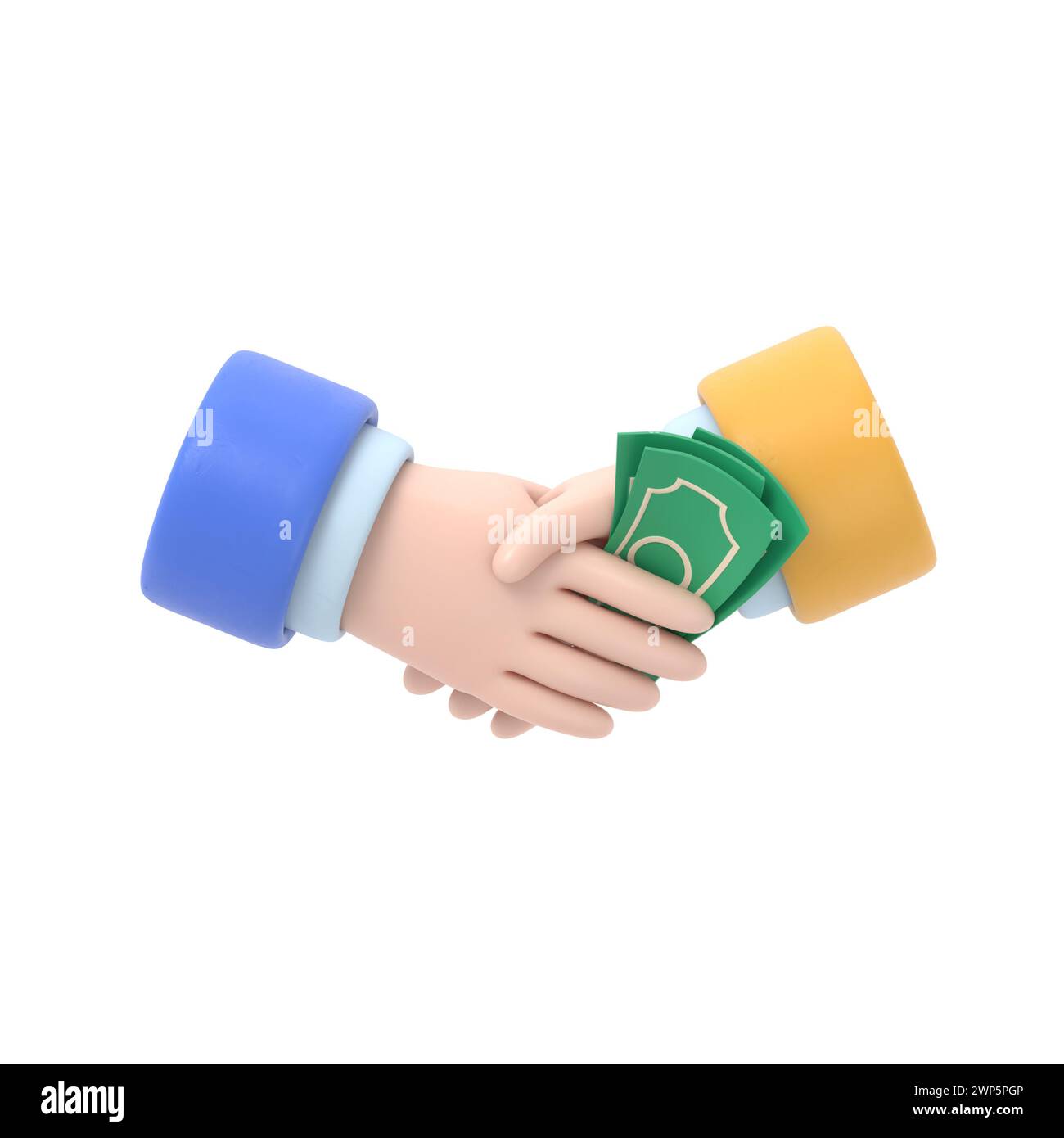 Money handshake. Corruption concept. Successful deal. Money in the palm ...