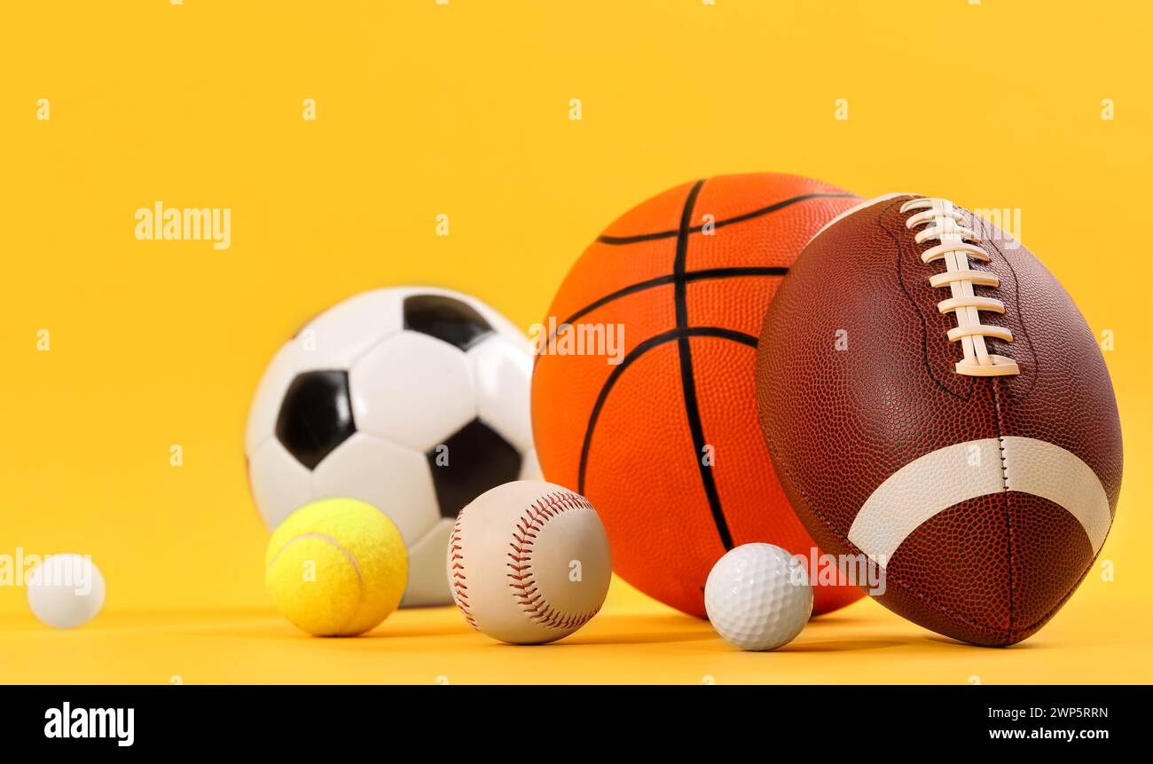 Different sports balls hi-res stock photography and images - Alamy