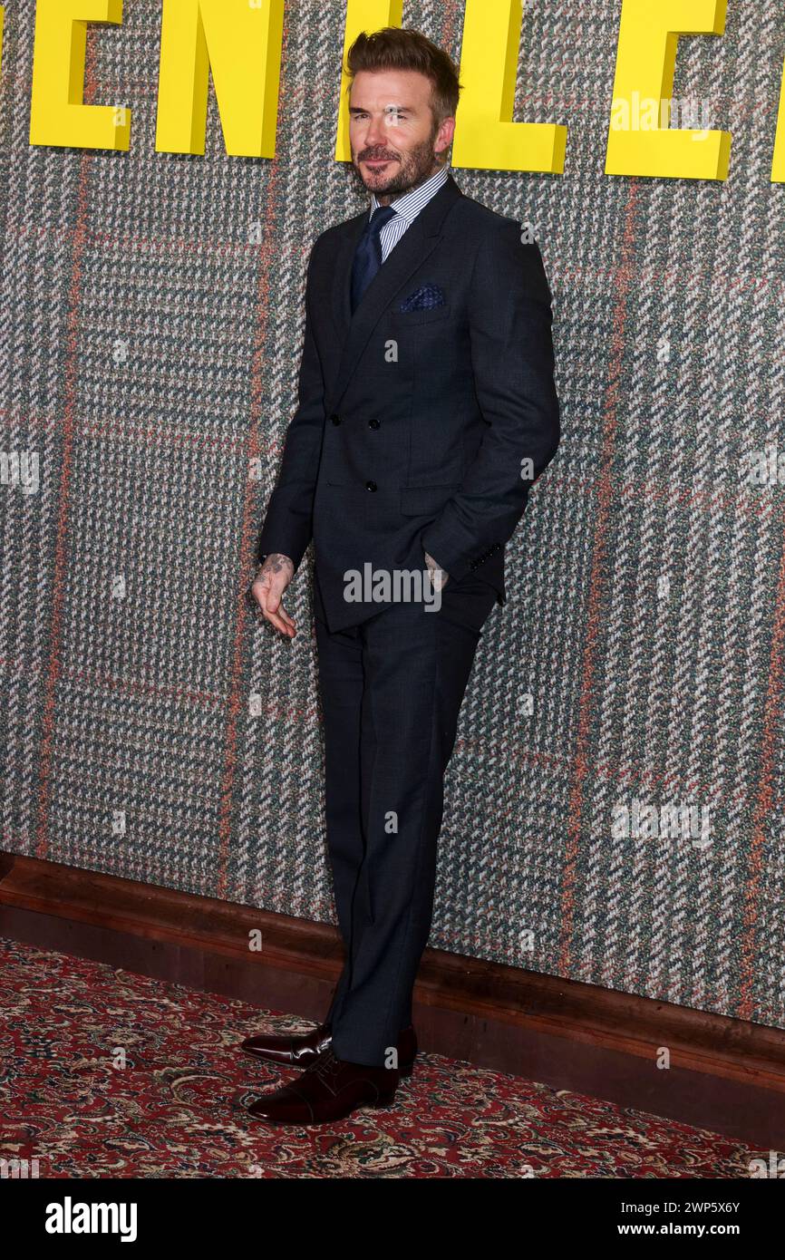 London, UK. 05th Mar, 2024. David Beckham attends The Gentlemen UK ...