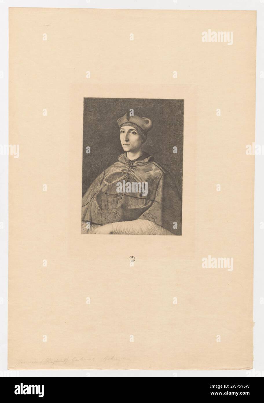 Portrait of Cardinal Bibbiena after Raphael by Feliks Stanisław ...