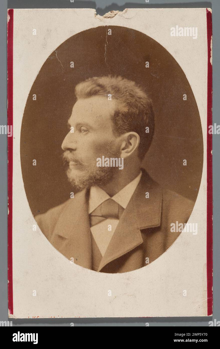 Portrait of the husband with Sam and Brod (profile bust); Ca 1885 (1880 ...