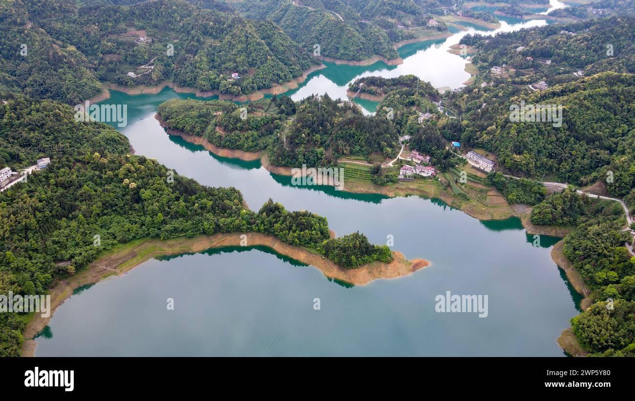 ENSHI, CHINA - MAY 11, 2023 - (FILE) Aerial photo shows the water ...