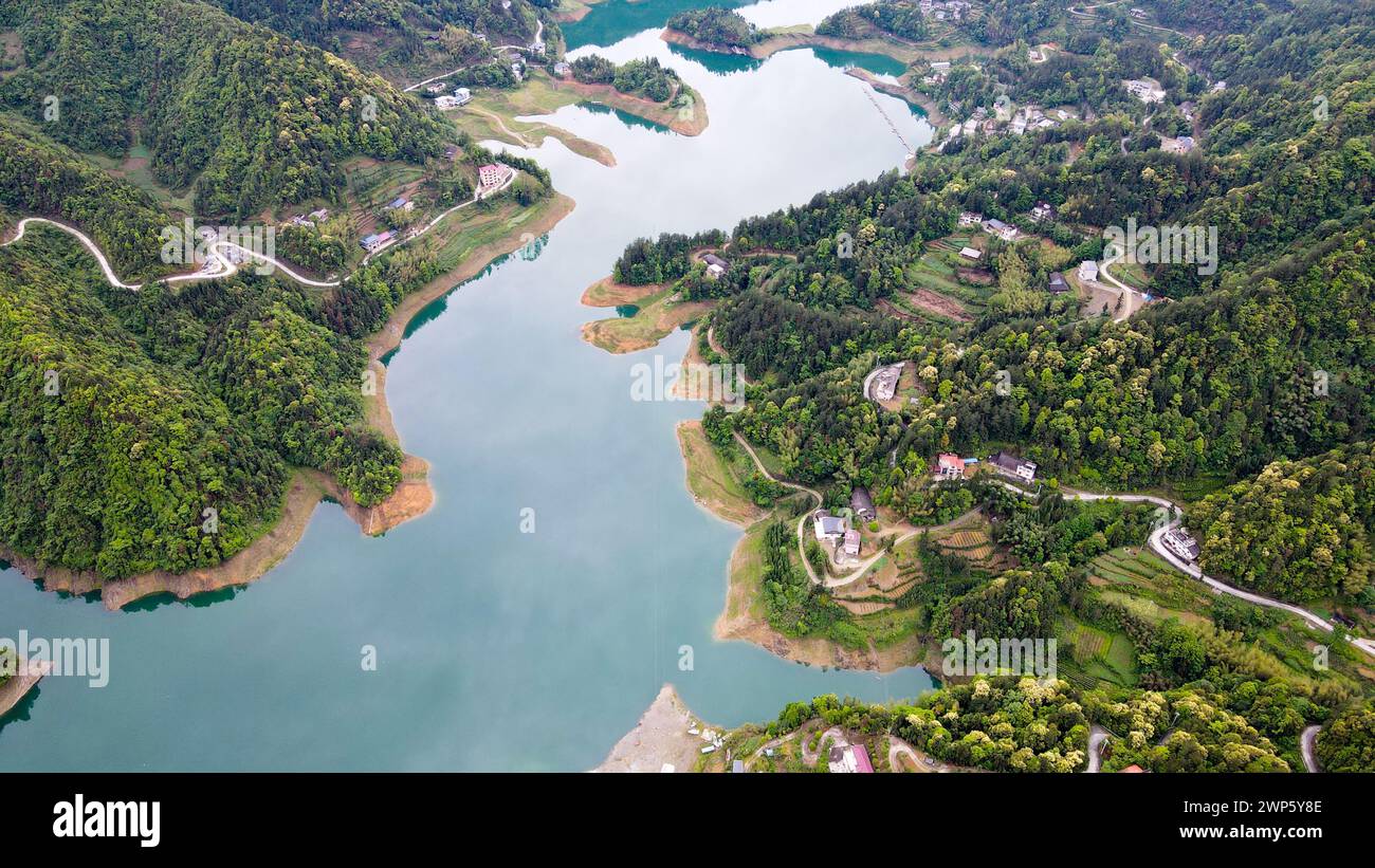 ENSHI, CHINA - MAY 11, 2023 - (FILE) Aerial photo shows the water ...