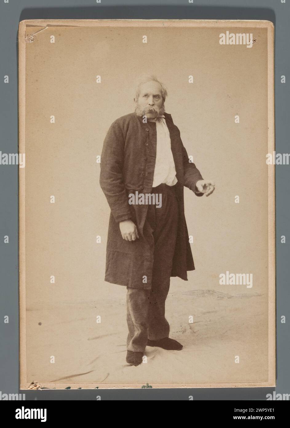 This circa 1890 portrait depicts an actor in full stage costume ...
