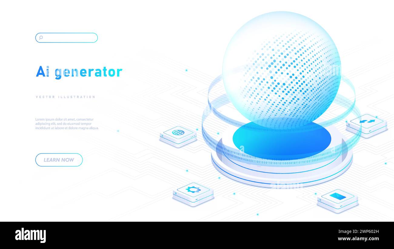 Ai content generator Stock Vector Images - Alamy