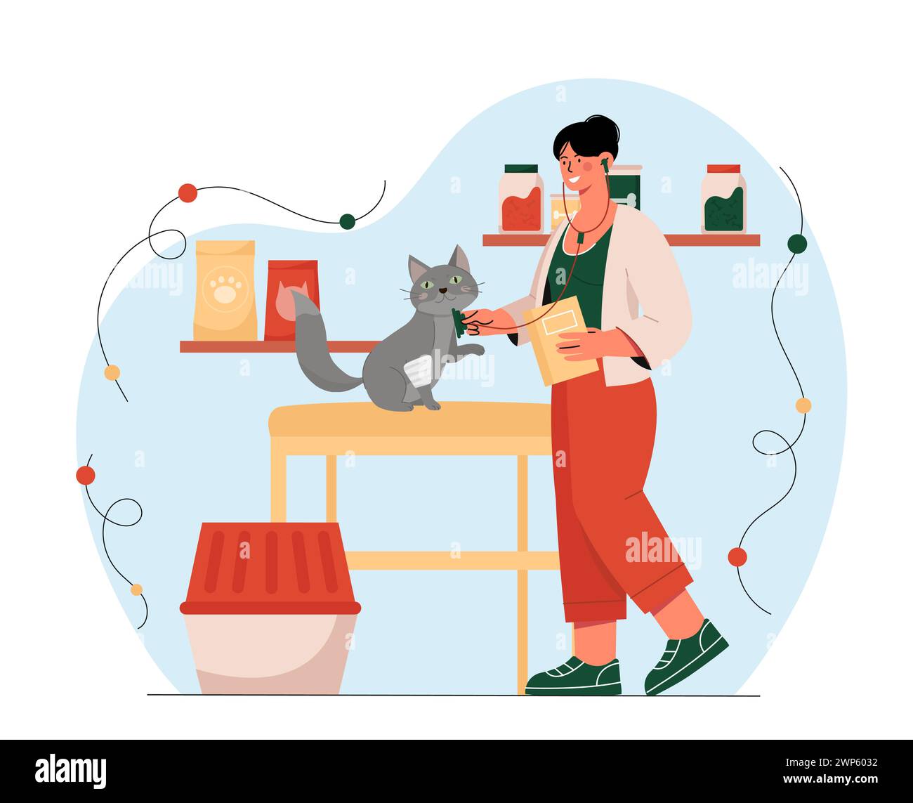 Cat treatment vector concept Stock Vector Image & Art - Alamy