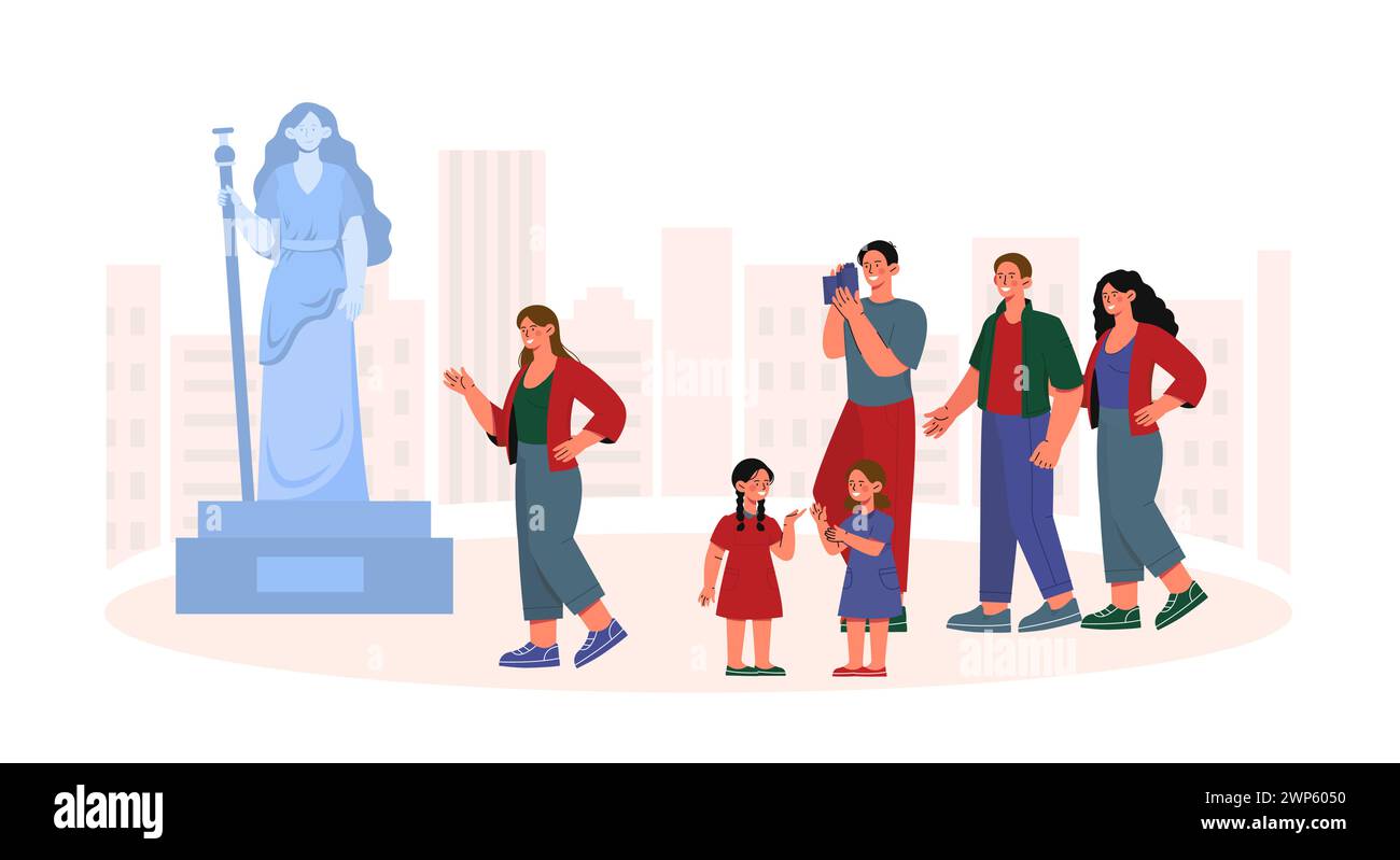 People at excursion vector Stock Vector Image & Art - Alamy