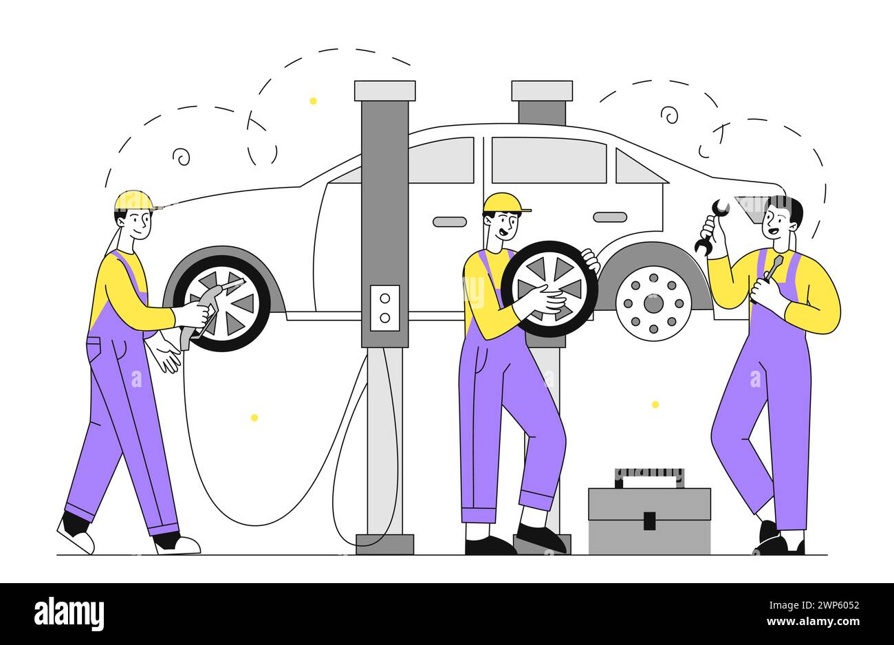 Assembling tool Stock Vector Images - Alamy