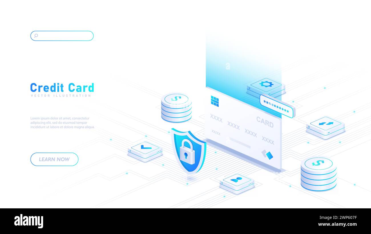 Glass morphism credit card Stock Vector Images - Alamy