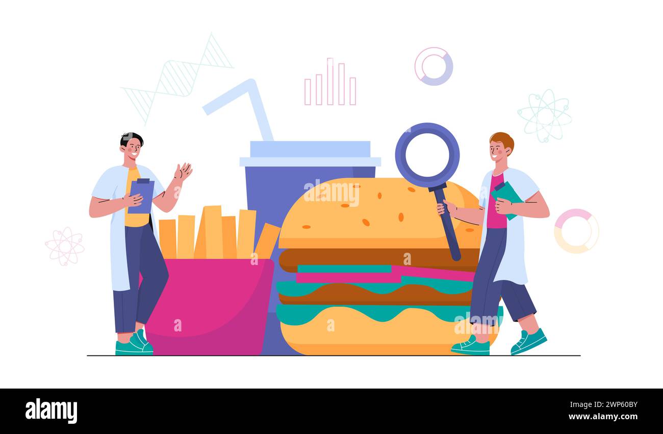 Junk food research vector Stock Vector Image & Art - Alamy