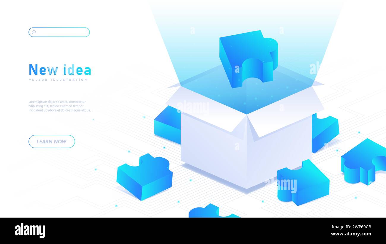 New idea white poster vector Stock Vector Image & Art - Alamy