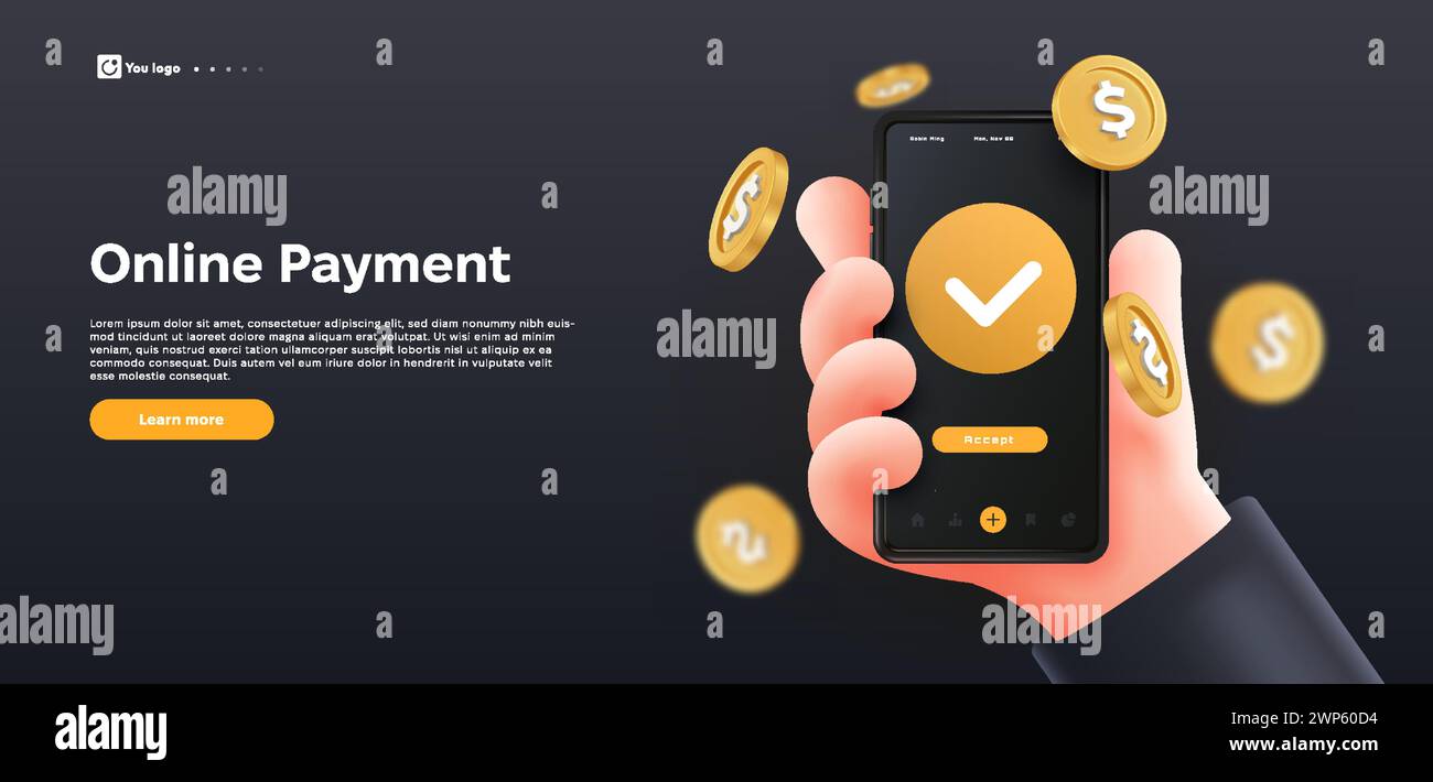 Online payment vector poster Stock Vector Image & Art - Alamy